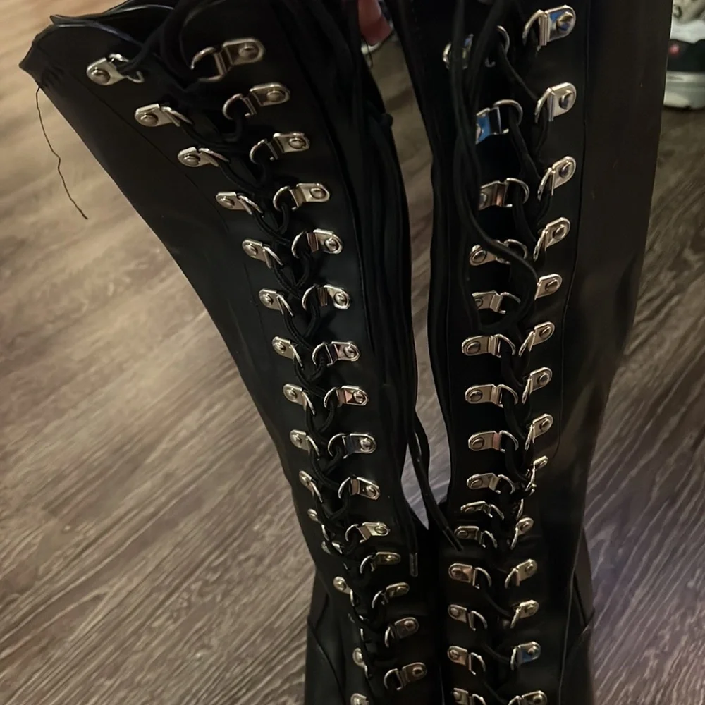 Pleaser | Shoes | Pleaser Seduce 224 Stiletto Heel Boots 5 Heel | Poshmark